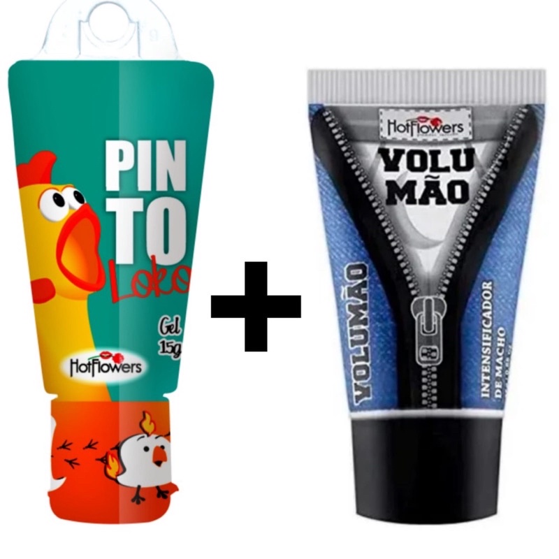 Gel Excitante Masculino Volumão 25gr + Pinto Loko Gel Estimulante ...