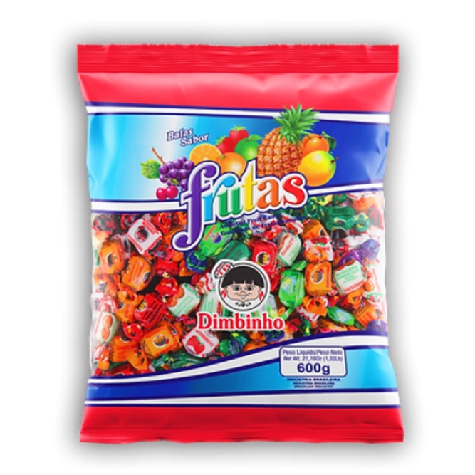 Pacote Bala Dimbinho Frutas 60g - Dimbinho | Shopee Brasil