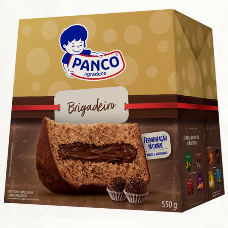 Panettone Panetone Panco Brigadeiro 550g | Shopee Brasil