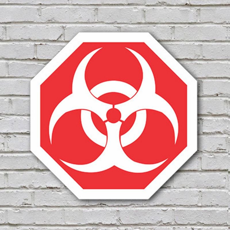 Placa De Parede Decorativa: Biohazard | Shopee Brasil