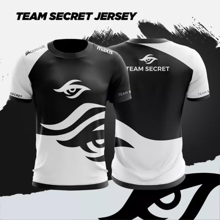 Uniforme Camiseta - Team Secret 2021 - DOTA 2 - nome personalizado ...
