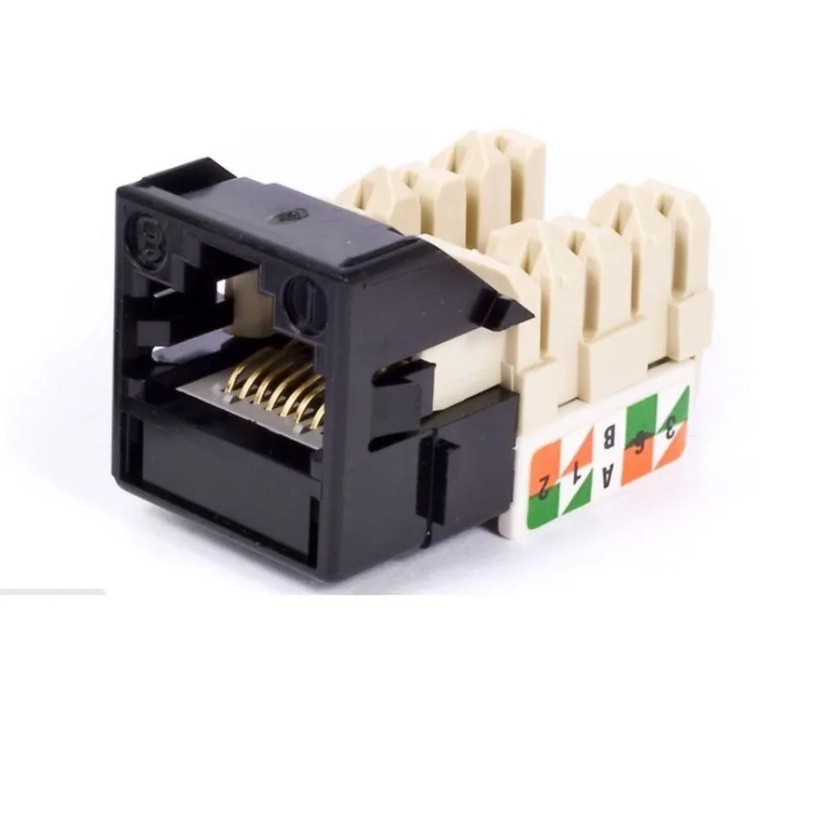 Conector Keystone Commscope Uniprise Cc0020826/1 Preto Bk | Shopee Brasil