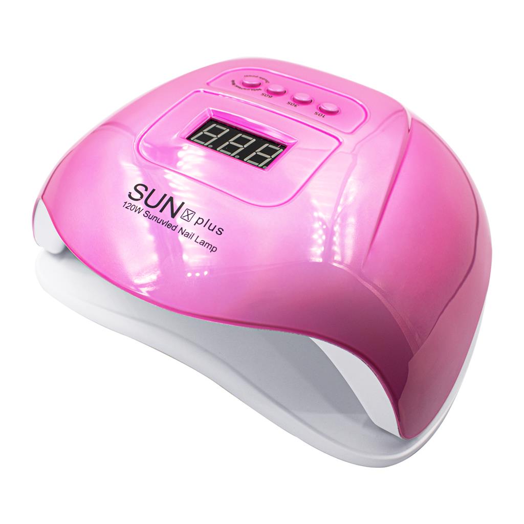 Cabine SUN X Plus Led Uv 120W 36 Leds Unhas Gel Rosa Bivolt | Shopee Brasil
