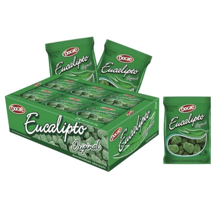 Bala De Goma(jujuba) Eucalipto 18g C/24un - Docile | Shopee Brasil