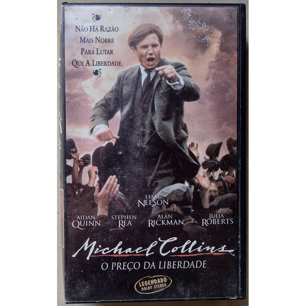 Fita Vhs O Preço Da Liberdade Michael Collins Legenda Filme | Shopee Brasil