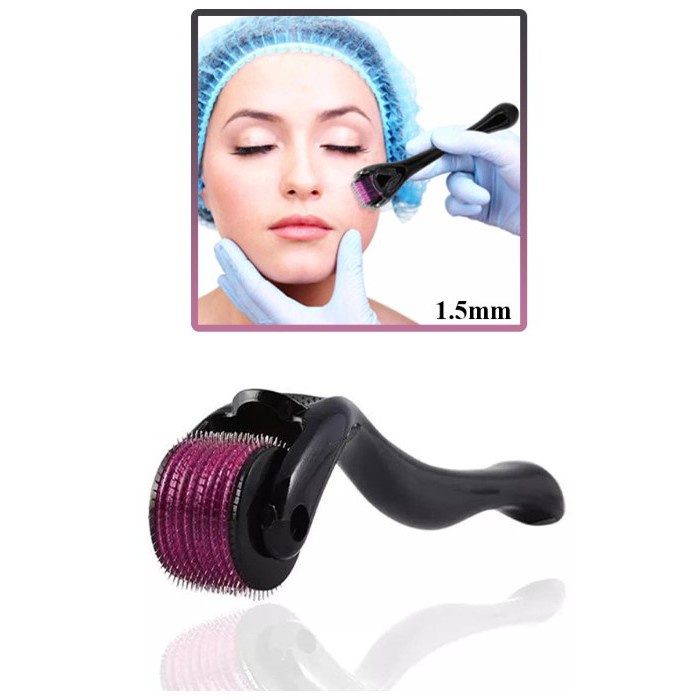 Dermaroller Derma Roller System 540 Micro Agulha Mesoroller 1.5mm Microagulhamento Estimulo Pele ...