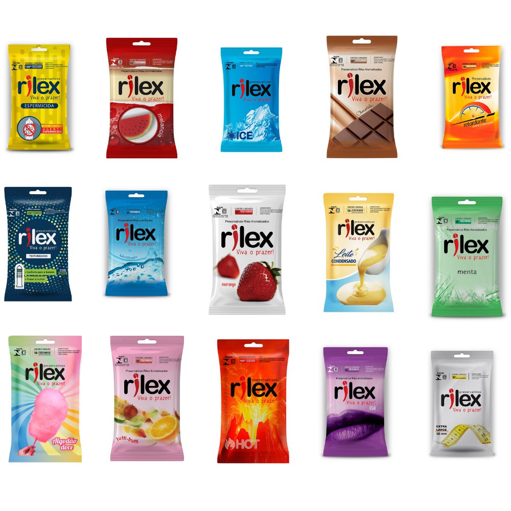 Preservativo Camisinha Aromatizado Sabores Doces Rilex - Sex Shop ...
