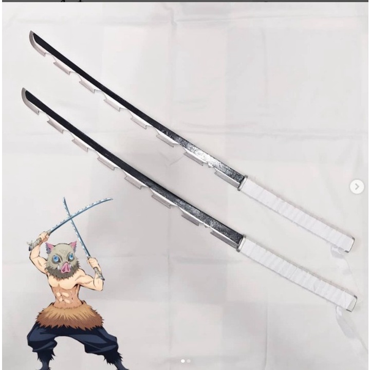 Espada Inosuke Hashibira Demon Slayer Kimetsu no Yaiba (Feito de ...