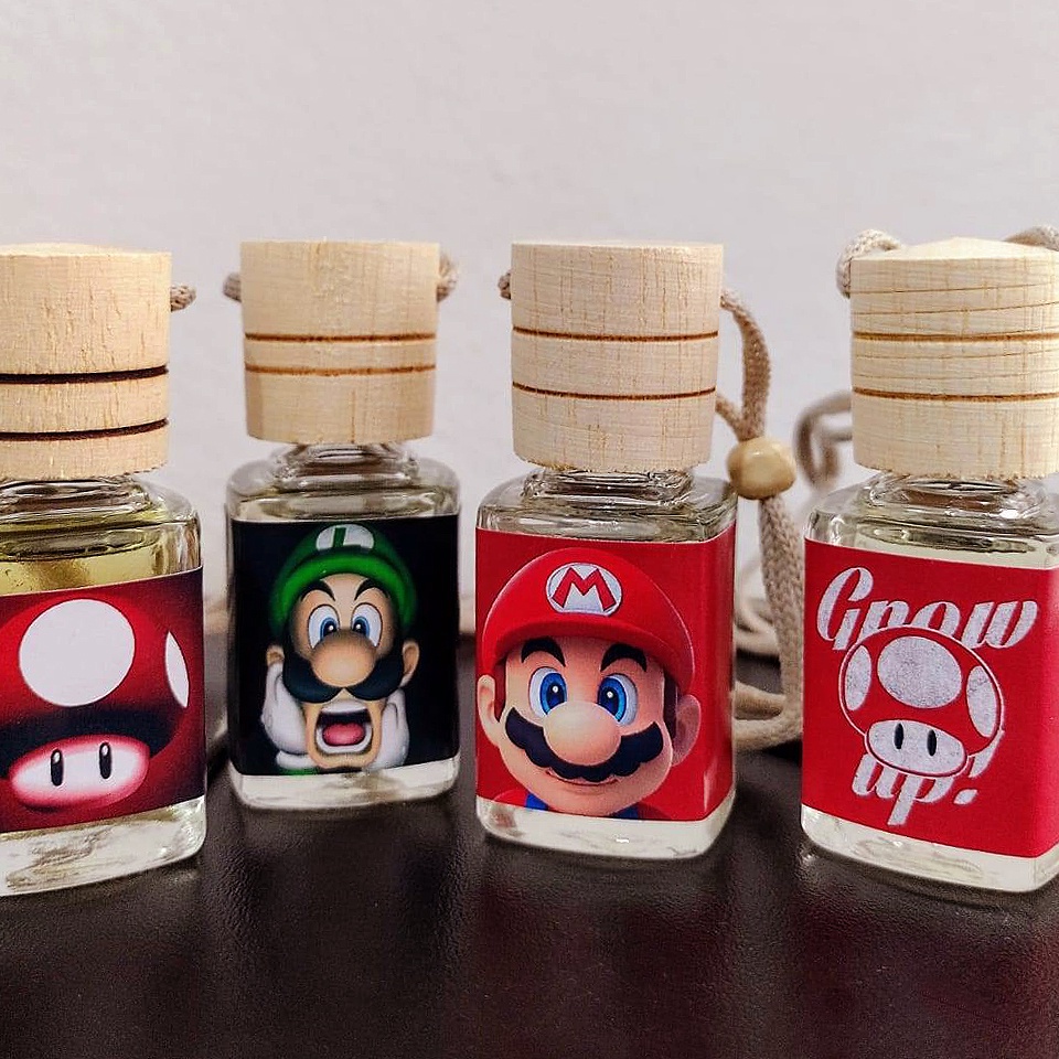 Cheirinho para carro Super Mario aromatizador aromas de perfumes ...