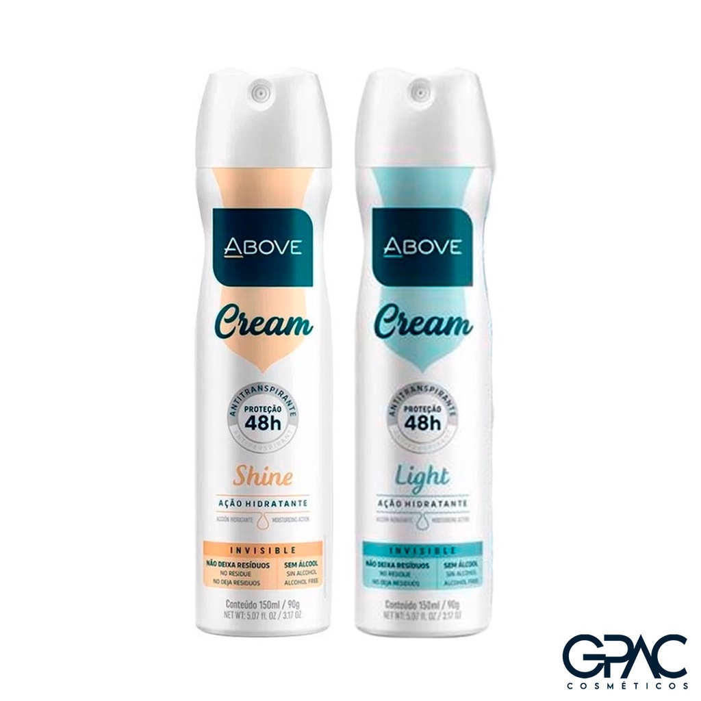 Above Desodorante Aerosol - Cream Woman - 150ml | Shopee Brasil