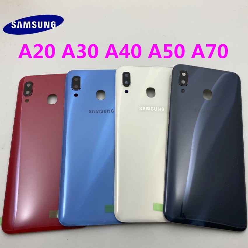 Samsung Galaxy A10 A20 A30 A40 A50 A70 Tampa Traseira Da Bateria + Lente Câmera | Shopee Brasil