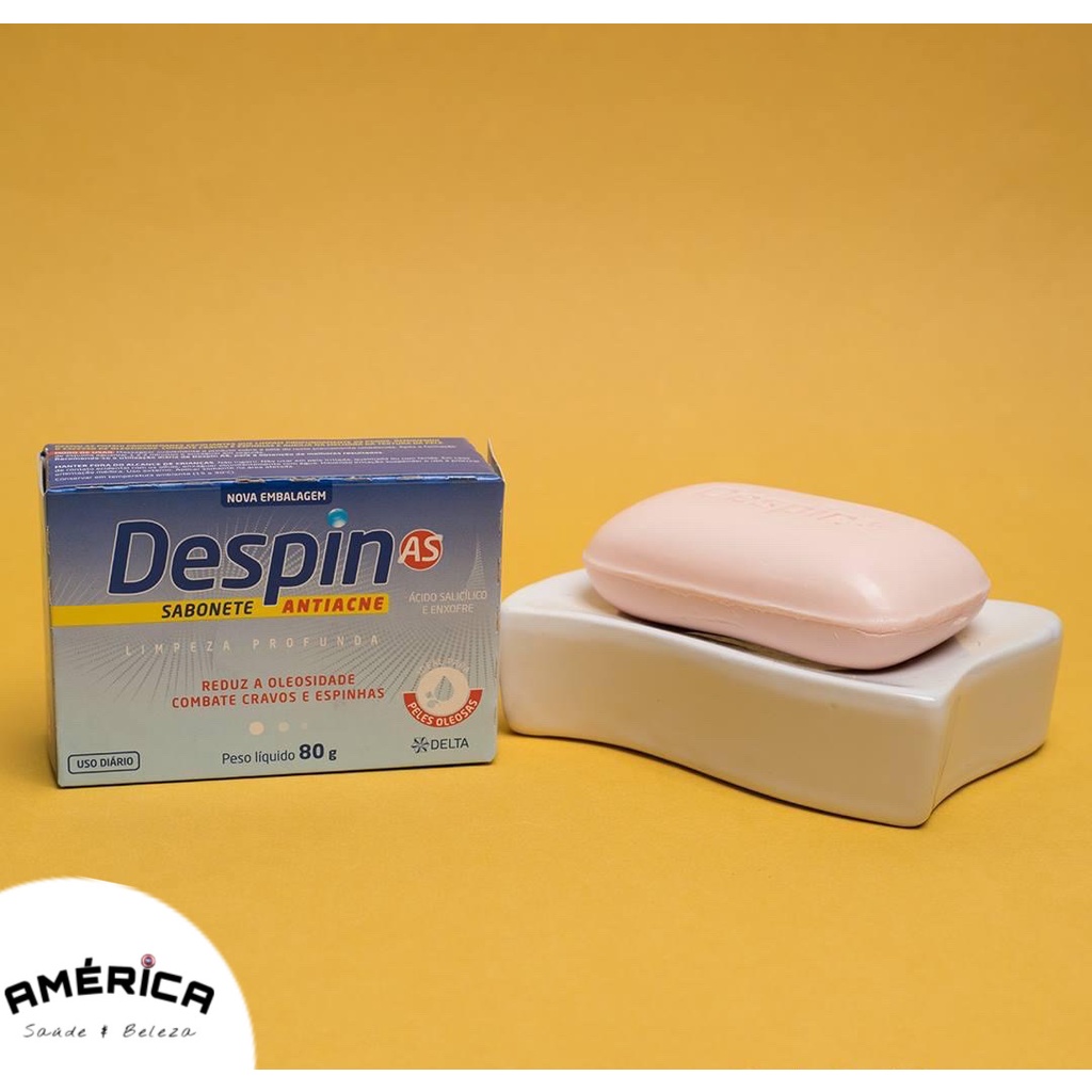 Despin Sabonete Antiacne Peles Oleosas 80g | Shopee Brasil