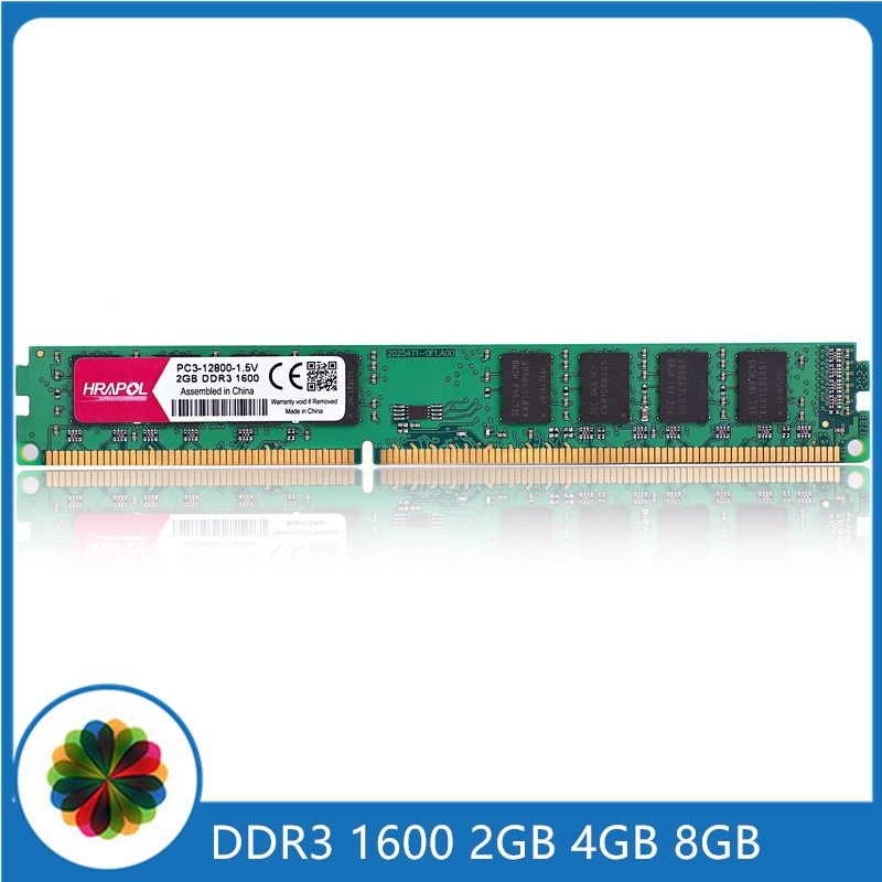Hrapol Ram Ddr3 1600 Mhz 2 Gb 4 Gb 8 Gb Pc Memória Memoria Computador Pc3-12800u 1600 Mhz 2g 4g ...