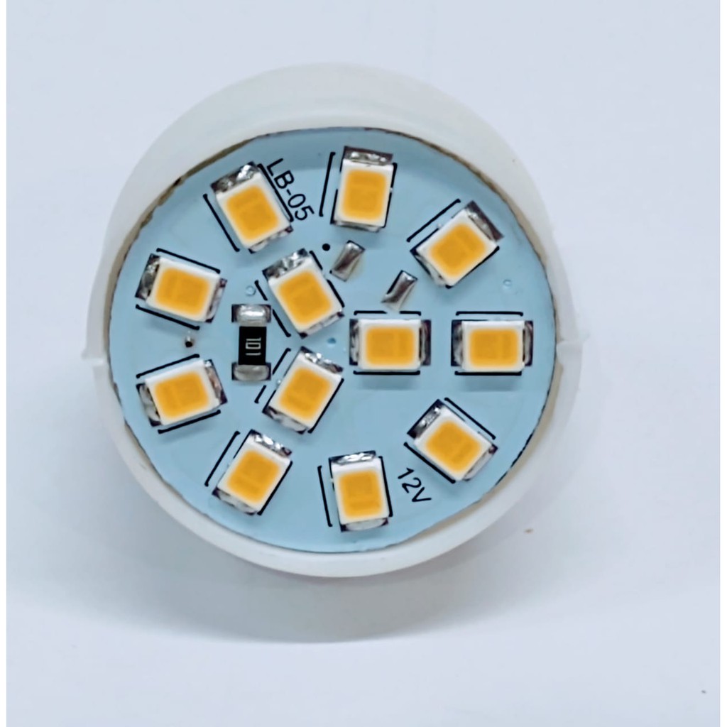 LAMPADA LED UNIVERSAL 12V T20 12V EQUIVALENTE 12W 12 LEDS BRANCA ...