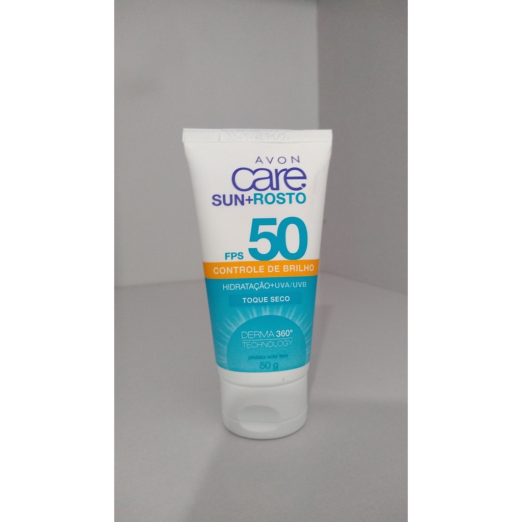 Protetor solar Avon Care Sun+rosto FPS 50 uva uvb 50g Val 11/2026 | Shopee Brasil
