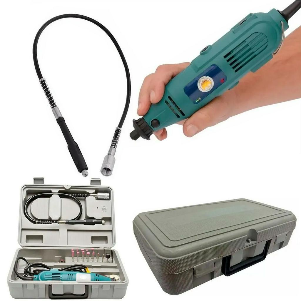 Mine Micro Retifica Tipo Dremel e Gamma 40Pc + Maleta + Eixo | Shopee ...
