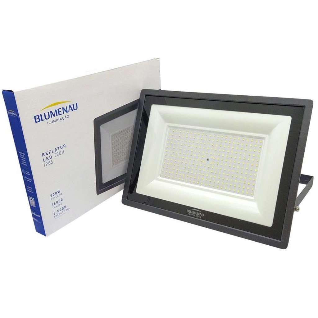 Refletor Led 200W Branco Frio 6500K IP65 Bivolt - Blumenau | Shopee Brasil