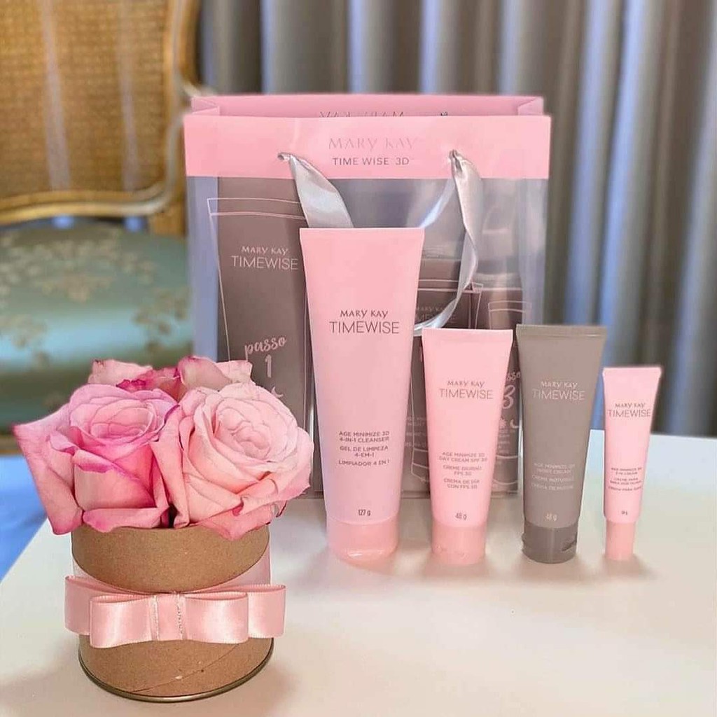 Kit TimeWise 3D COMPLETO Pele Mista/Oleosa ou Normal/Seca Mary Kay | Shopee Brasil