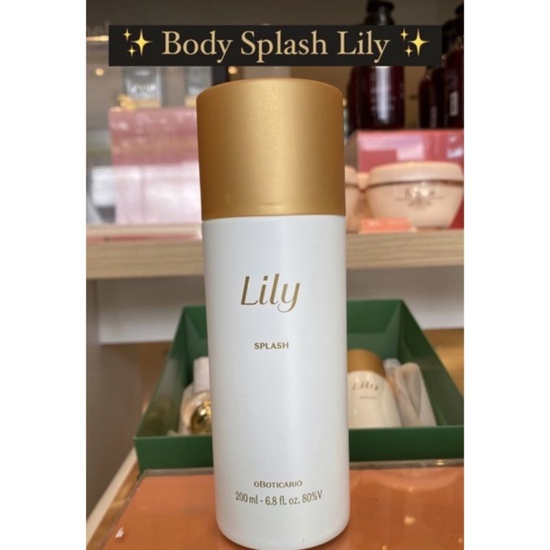 Body Splash Lily Boticário 200ml | Shopee Brasil