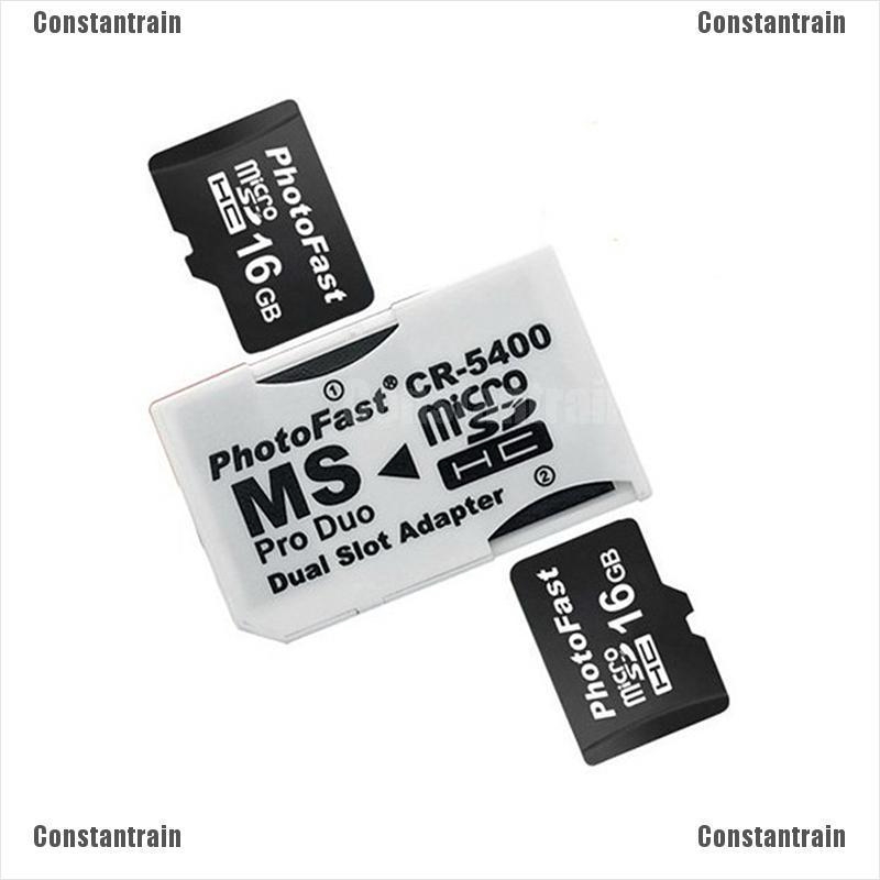 [Constantrain] Dual 2 Slot Micro Para Sd Sdhc Tf Para Memory Stick Ms ...