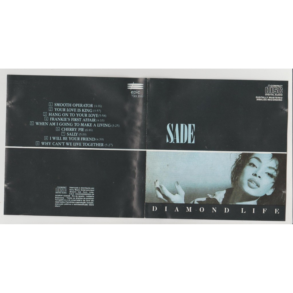 Cd Sade Diamond Life 1984 Original | Shopee Brasil