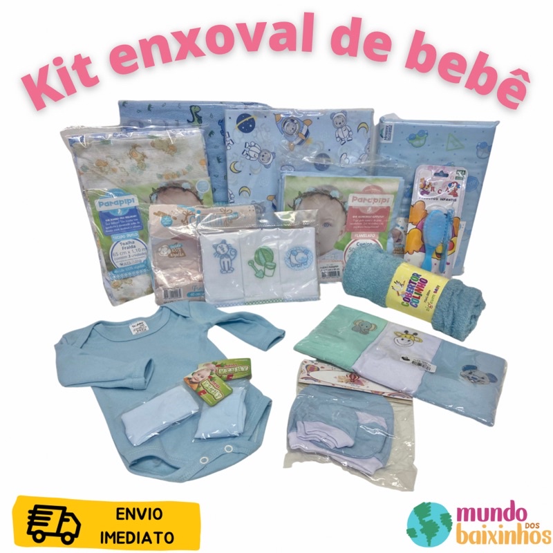 Kit Enxoval de Bebê 30 Peças Completo Maternidade | Shopee Brasil