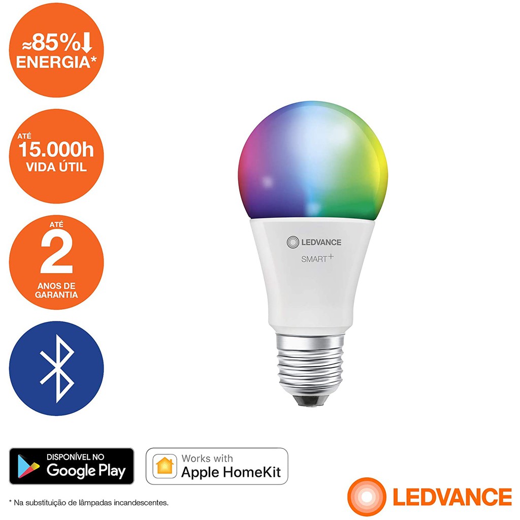 Lampada Inteligente Rgbw 9w 127v Wifi Google Alexa Osram. | Shopee Brasil