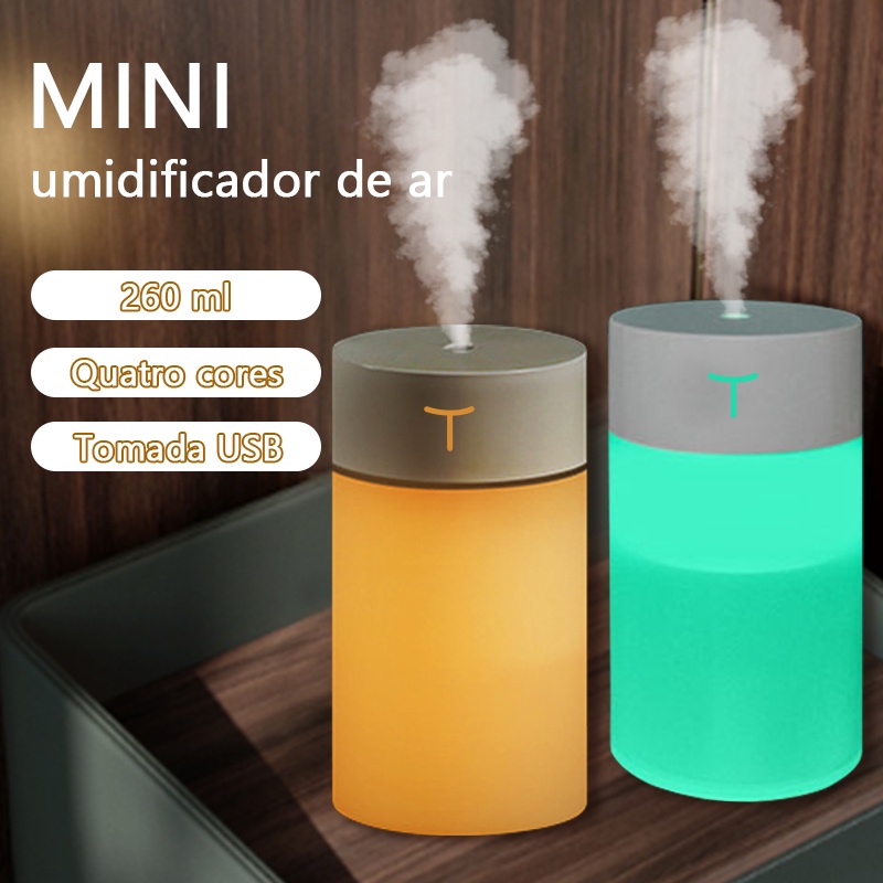 Mini Colorido Umidificador De Ar Portátil Purificador | Shopee Brasil