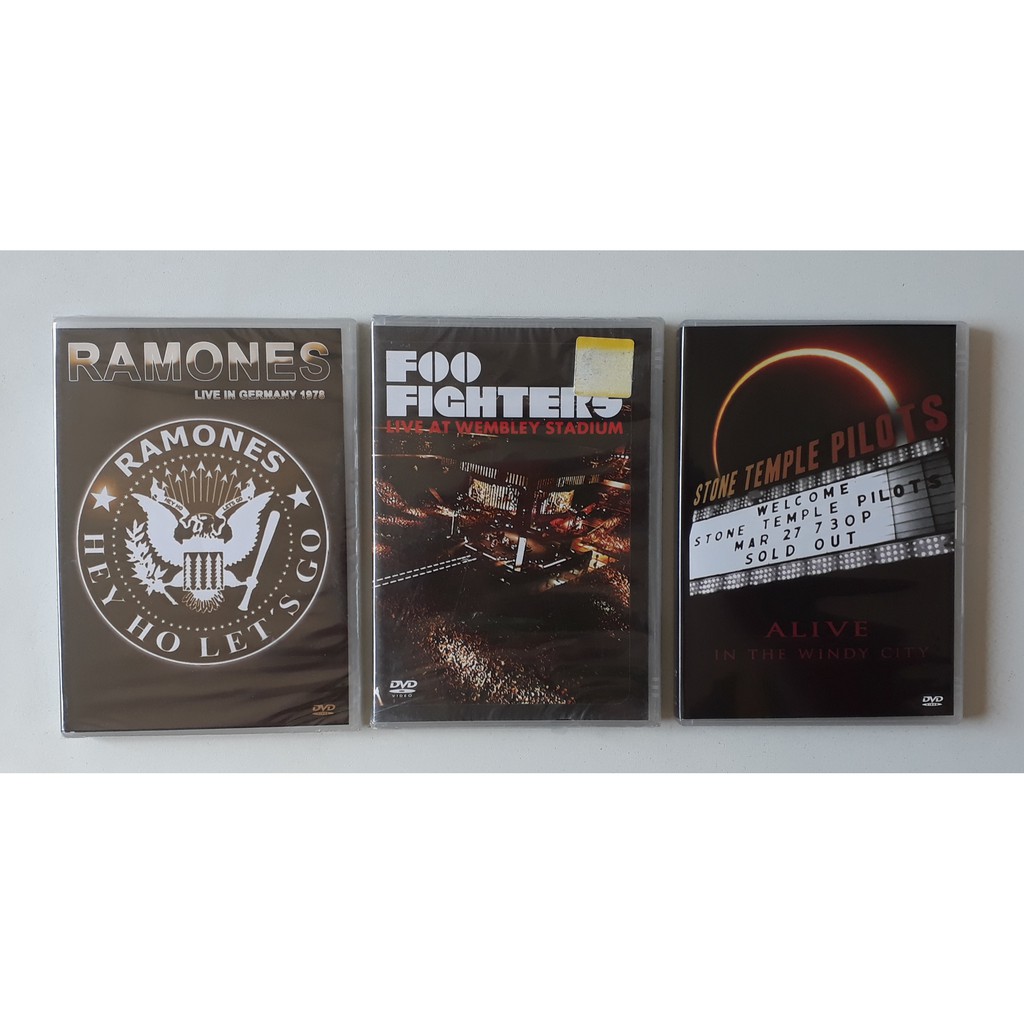 DVD Foo Fighters (ao vivo 2008, Londres), Ramones (ao vivo 1978 ...