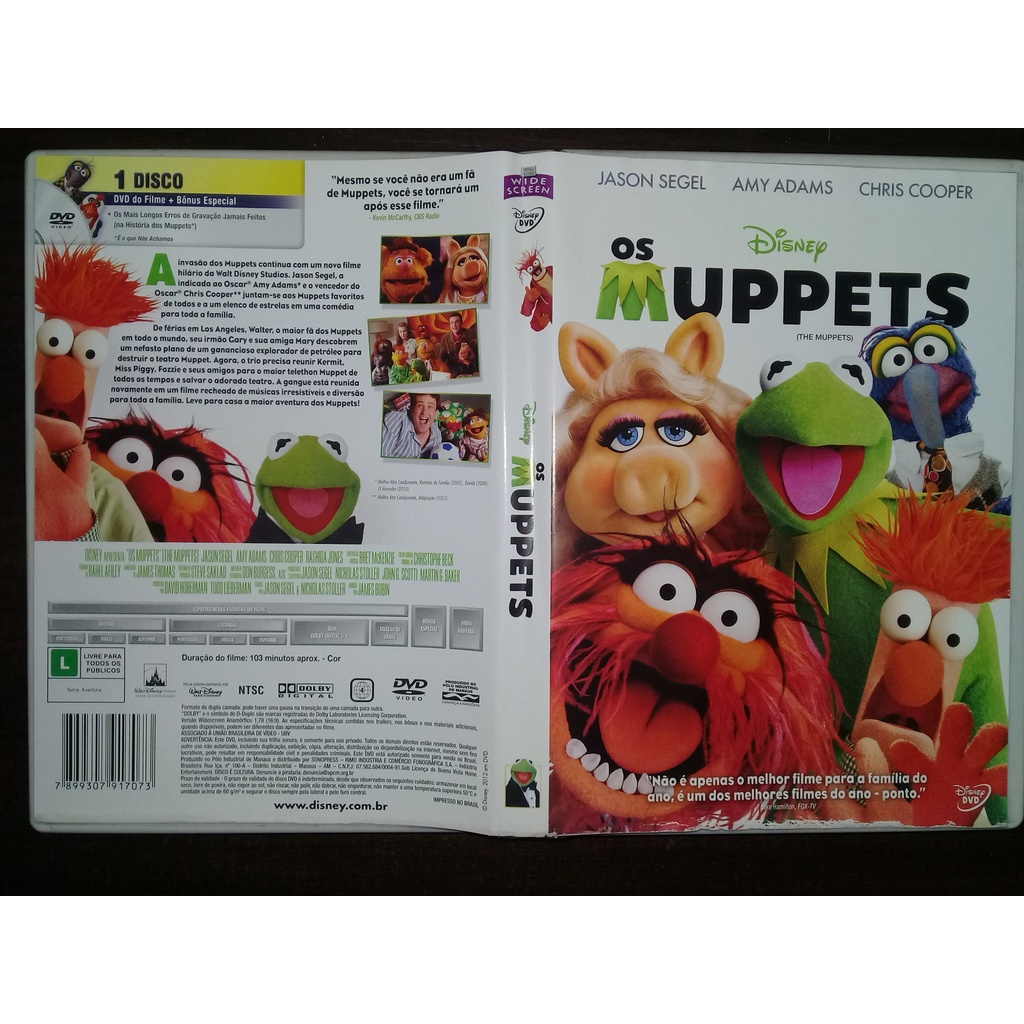DVD ORIGINAL - FILME - OS MUPPETS (2012) | Shopee Brasil