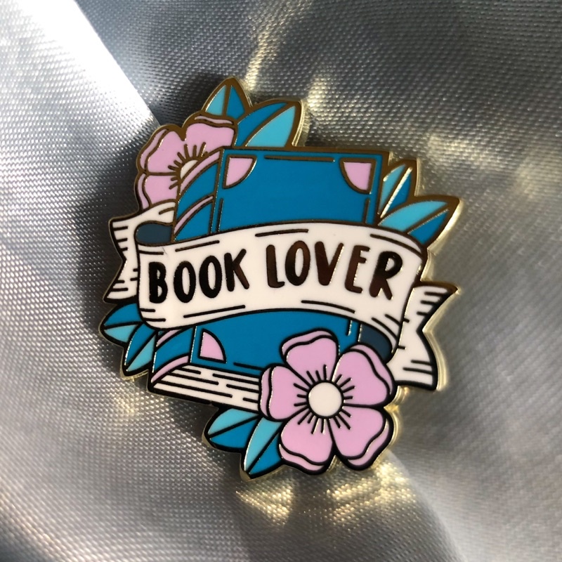 Pin Book Lover | Amante de livros broche pins de lapela hard enamel ...