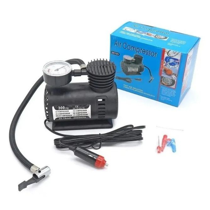 Mini Compressor Ar Automotivo Moto Bike Portátil 12v 300psi | Shopee Brasil