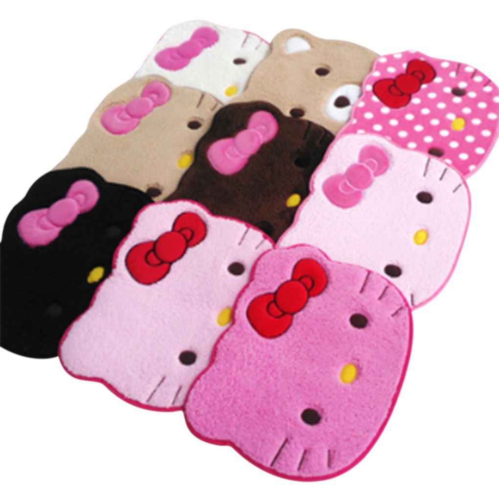 Bonito Tapete Hello Kitty De Porta Salsicha Macia Carpetes Boa ...