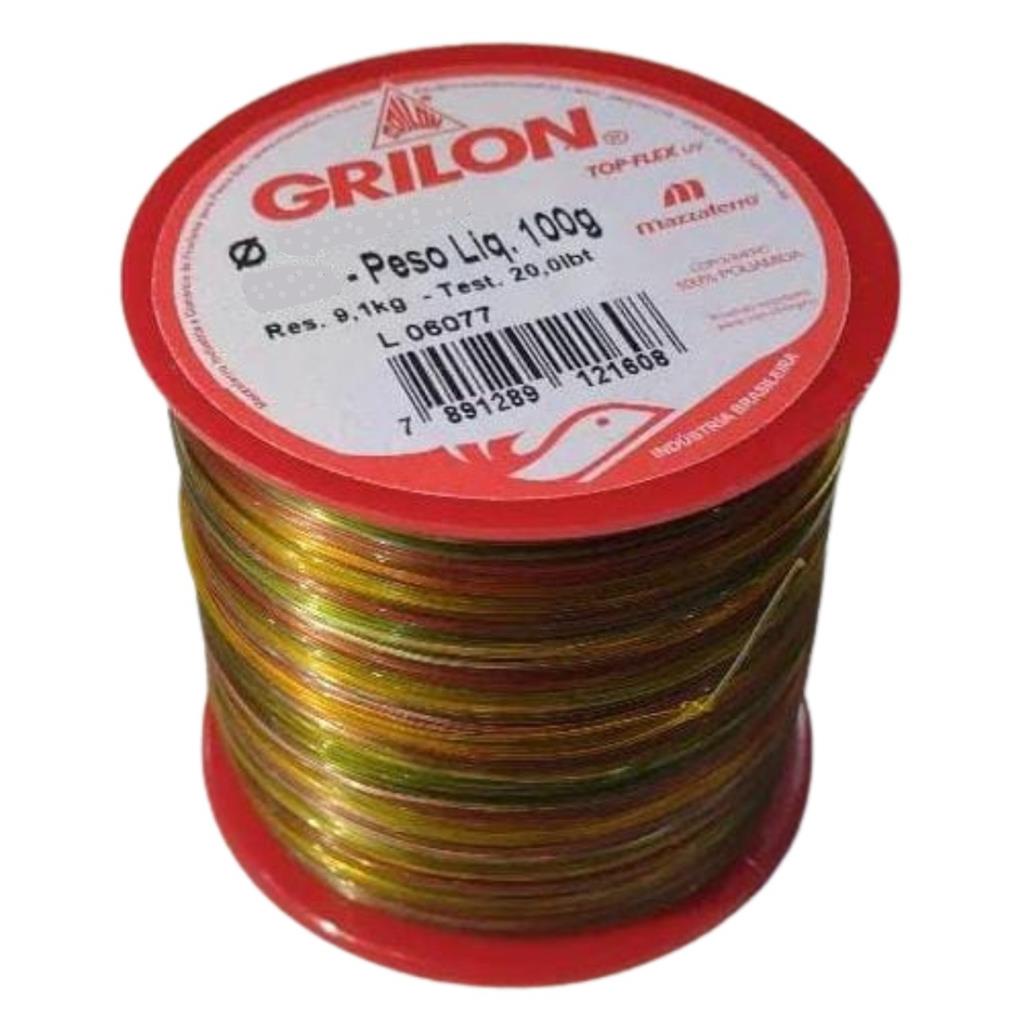 Linha De Pesca Grilon Multicolor 100 Gramas 0,25 Mm 8,8 Lbs | Shopee Brasil