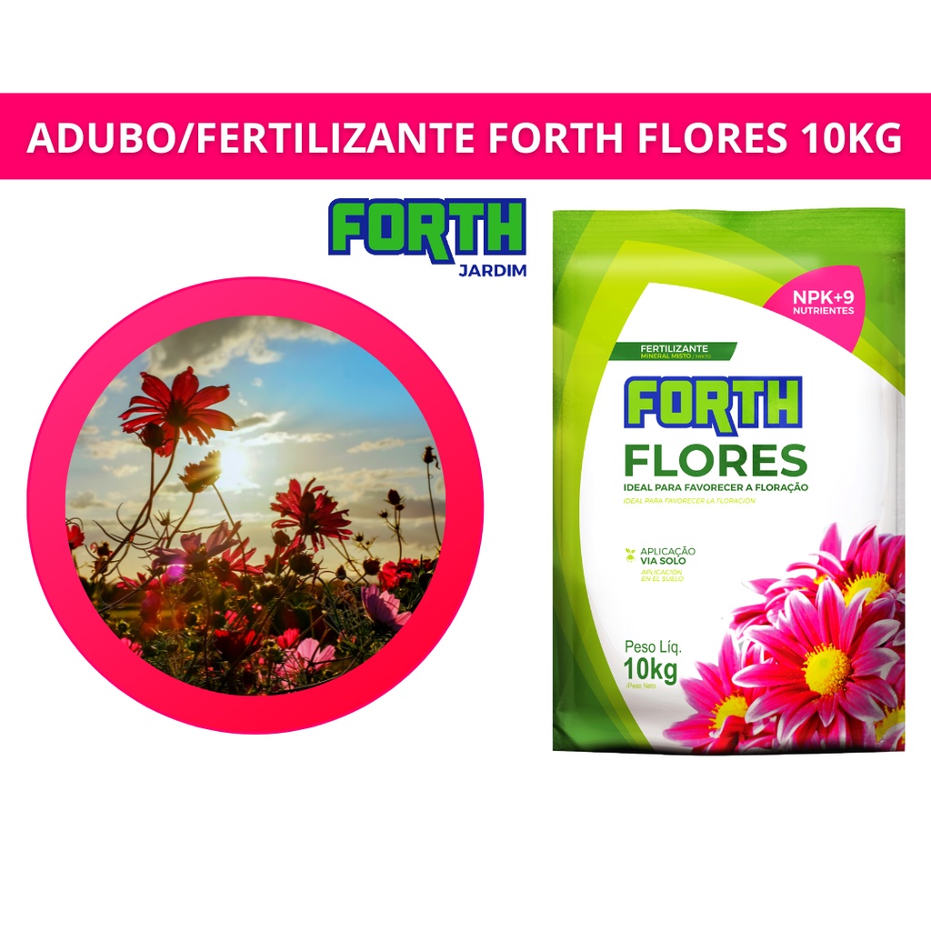 Adubo Fertilizante Forth Flores 10Kg Npk Flor | Shopee Brasil