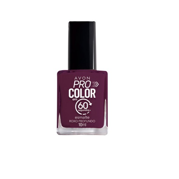 Pro Color Esmalte Roxo Profundo10ml AVON | Shopee Brasil
