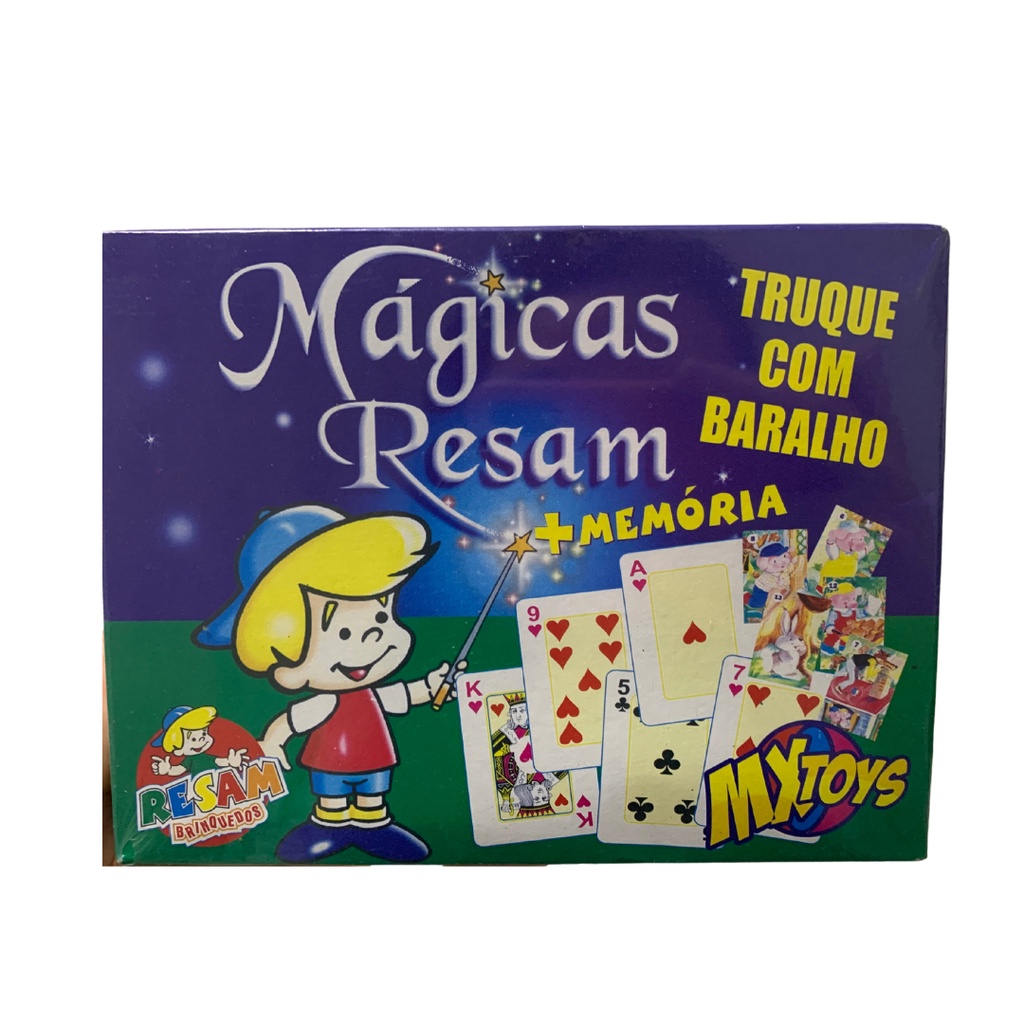 Jogo de Mágicas Infantil - Com baralho - Resam | Shopee Brasil