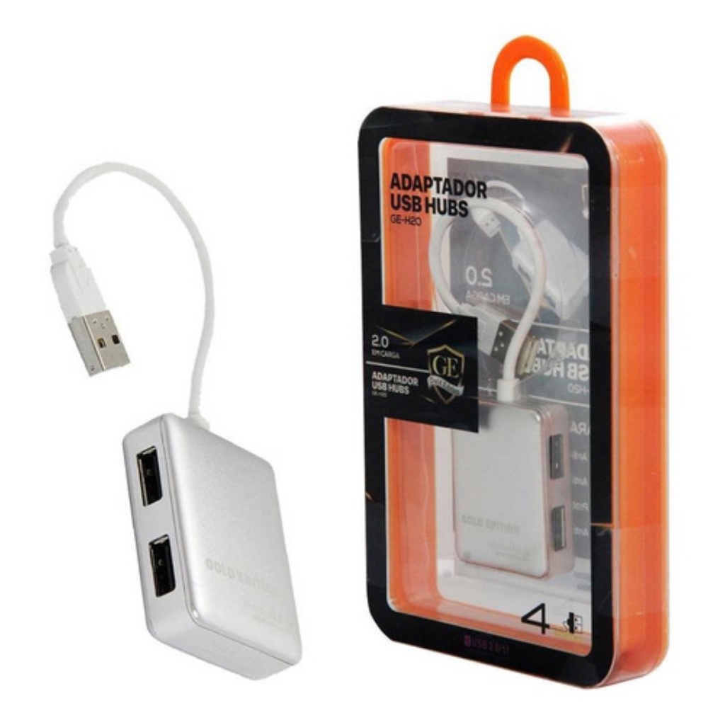 Adaptador Gold Edition Hub Usb Ge-h20 4 Portas | Shopee Brasil