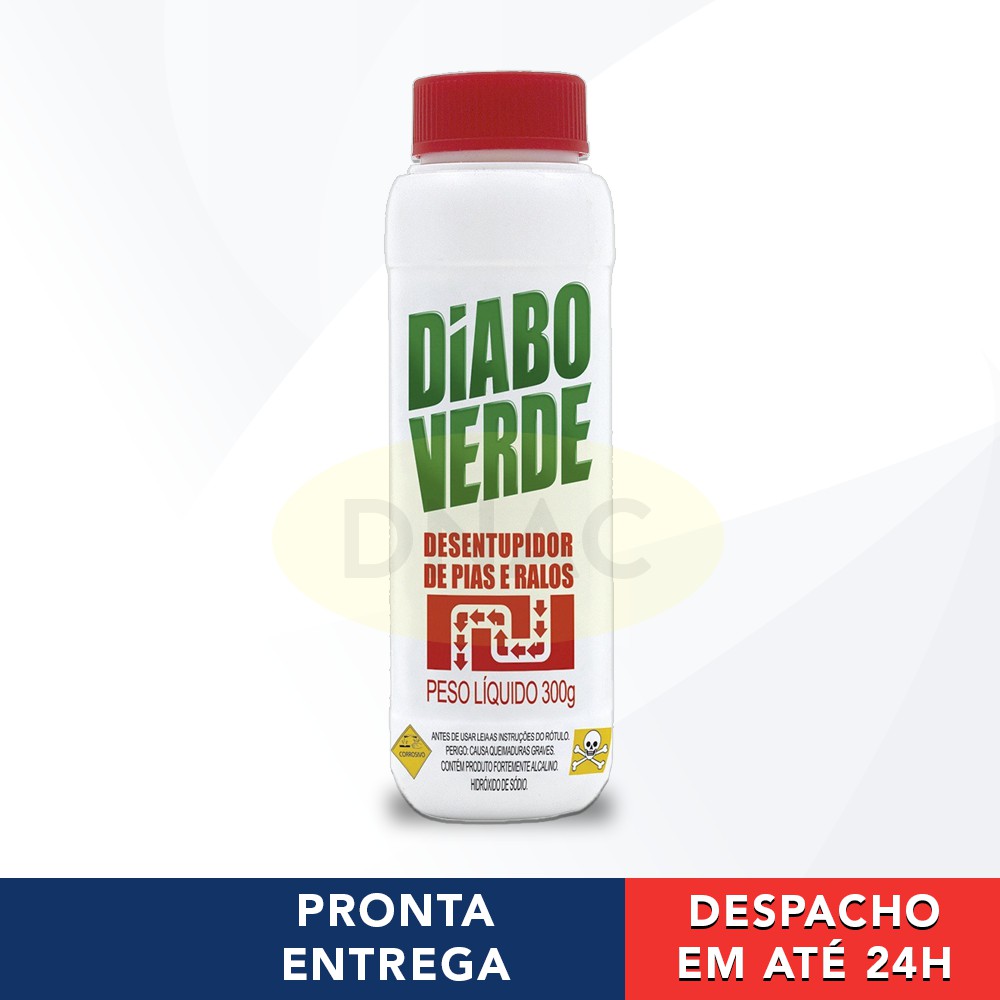 Diabo Verde 300g Desentupidor Pia Ralo Cano Vaso Granulado | Shopee Brasil
