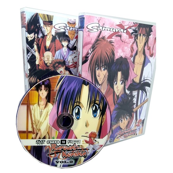 Dvd Samurai X Rurouni Kenshin Dublado + Filme + Ovas | Shopee Brasil