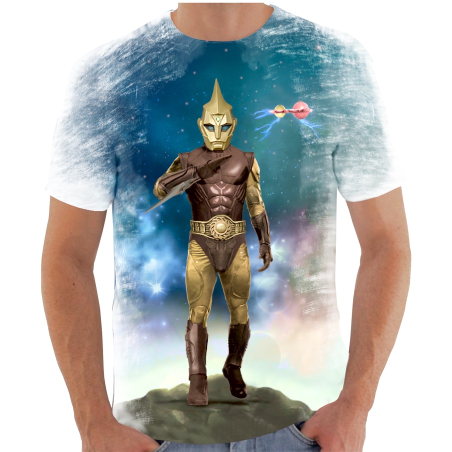 Camiseta Temática 100% Poliéster - Spectreman Nebula dos dominantes ...