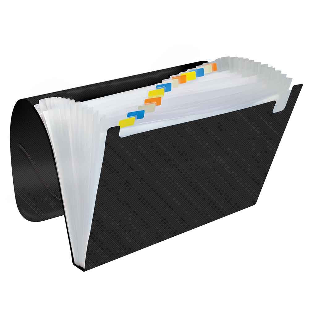 Pasta Sanfonada A4 12 Divisórias Black Dac Shopee Brasil