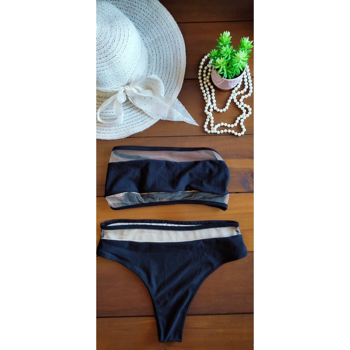 Biquini Modelo Gringa sem Bojo Moda Blogueira - PROMOÇÃO | Shopee Brasil