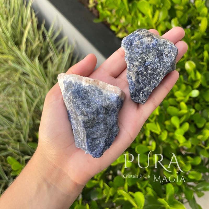 Cristal Bruto Natural de Sodalita | Shopee Brasil