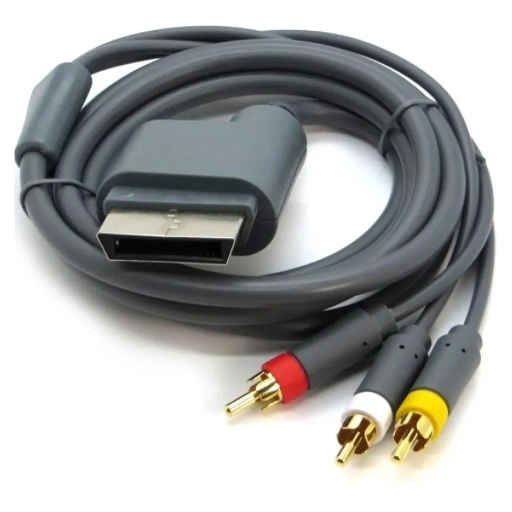 Cabo Xbox 360 E Slim Av Rca Áudio Vídeo Cabo 1,83m | Shopee Brasil