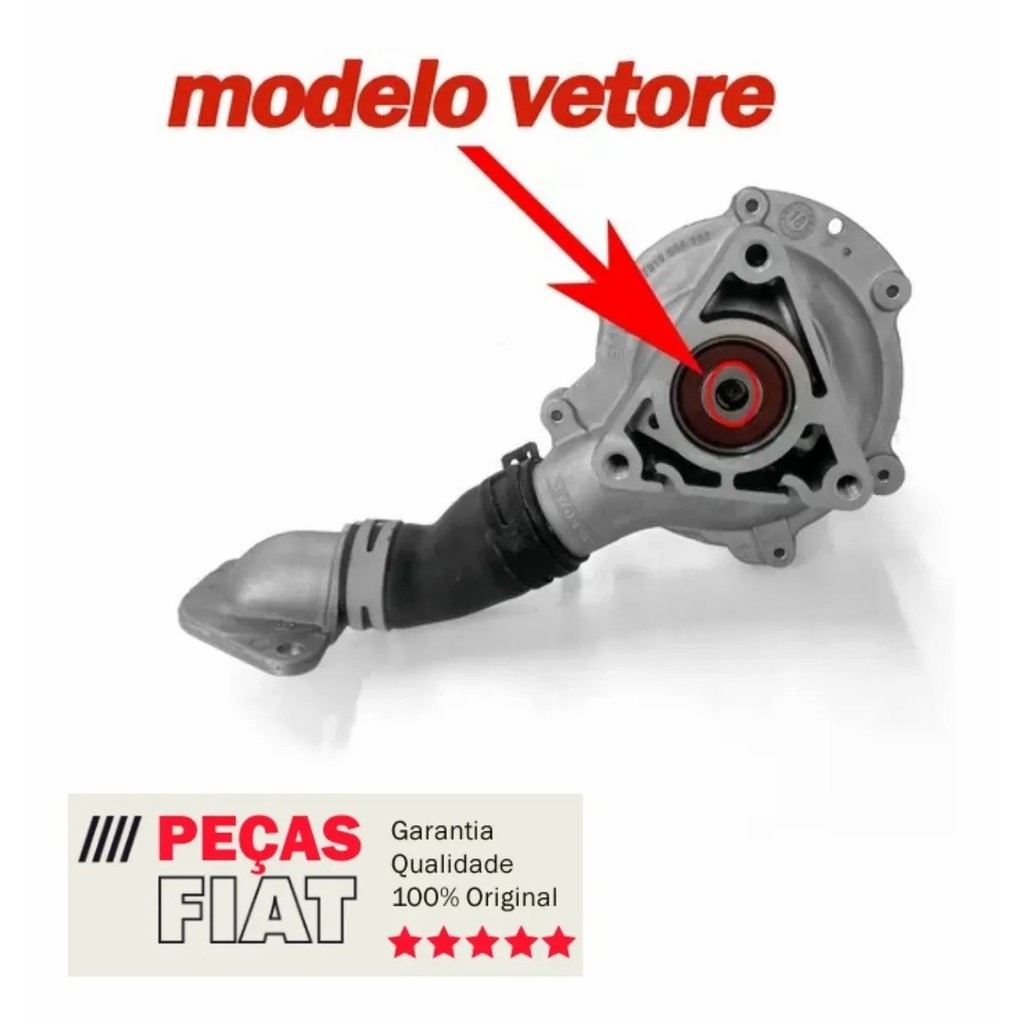 Bomba D'agua Fiat Motor E-torq Com Tampa E Flange Original 55243968 ...
