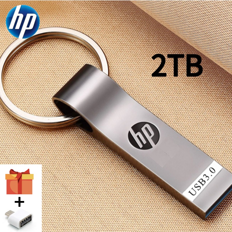 Unidade Flash De Metal HP 2tb Memória Externa usb pen drive | Shopee Brasil