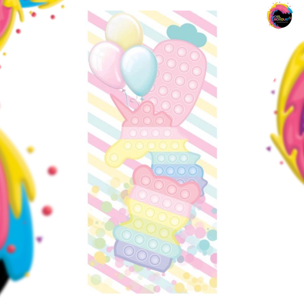 Painel Lateral em Tecido Tema Pop It Apenas Frente | Shopee Brasil