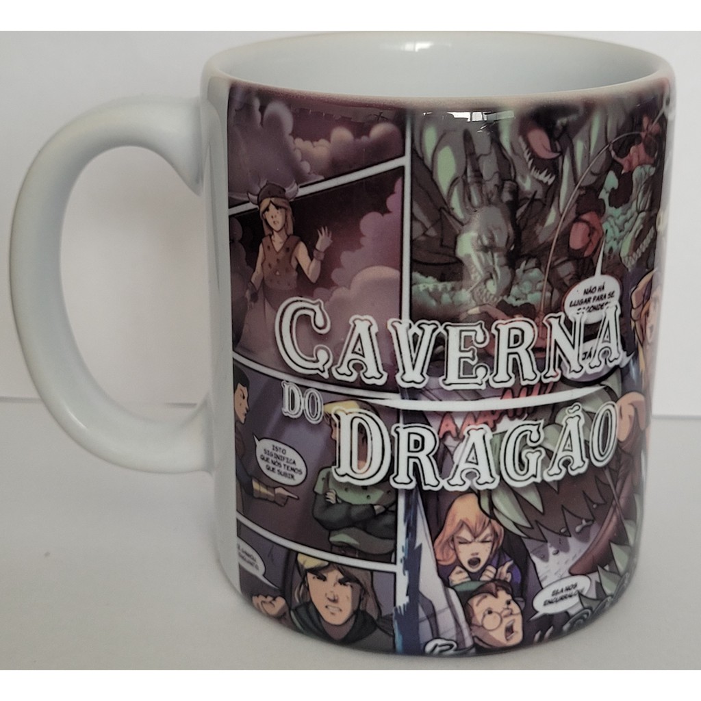 Caneca de Porcelana da Caverna do Dragão | Shopee Brasil
