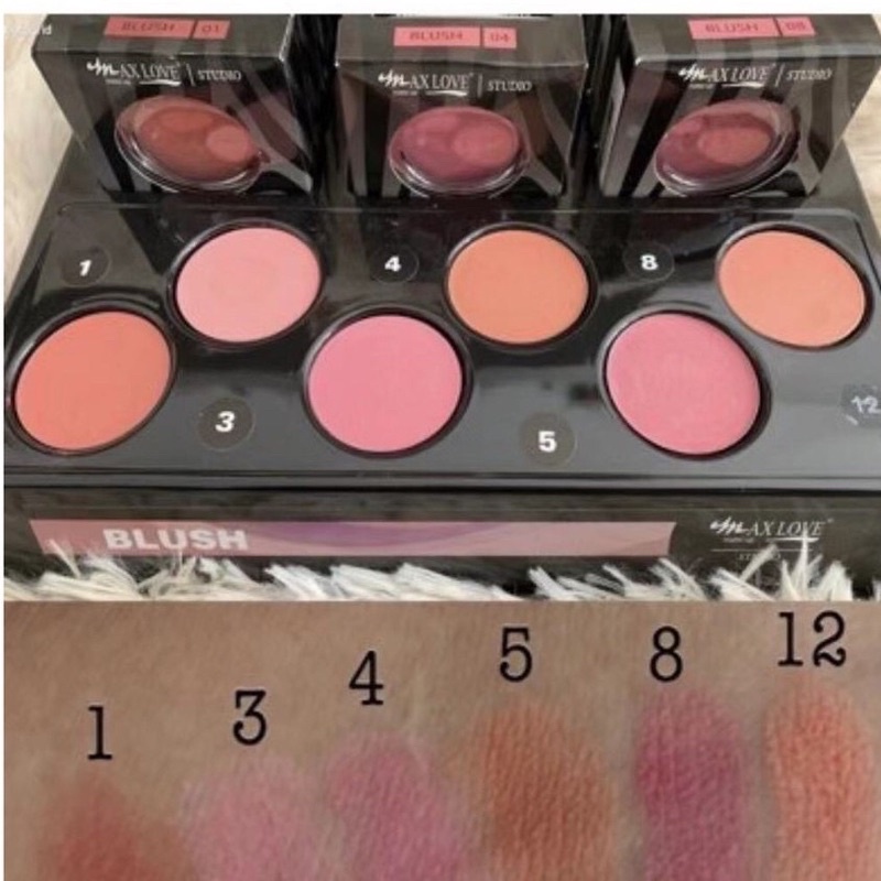 Blush compacto matte Max Love | Shopee Brasil
